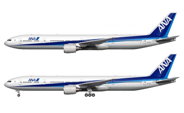 A closer look at the ANA (All Nippon Airways) livery – Norebbo