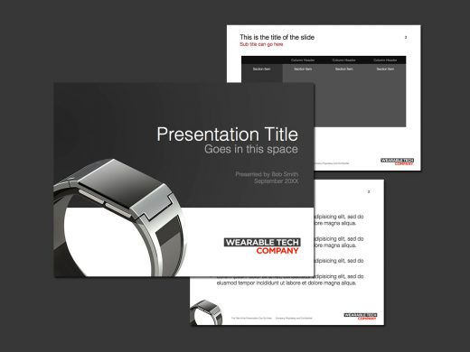 Smart Watch PowerPoint Template – Norebbo