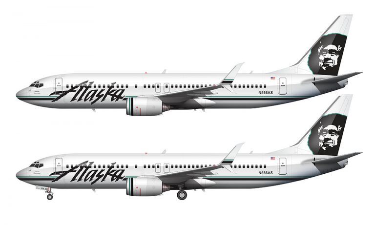 The subtle (yet classy) evolution of the Alaska Airlines livery – Norebbo