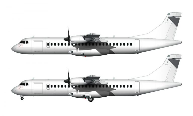 ATR 72 blank illustration templates – Norebbo