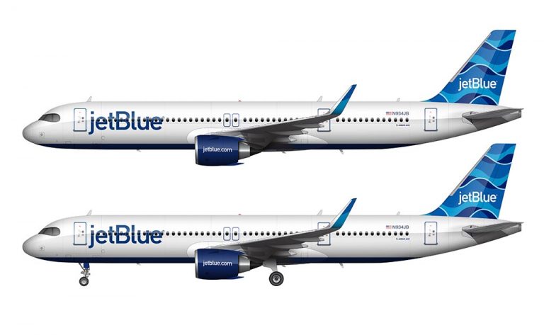 A closer look at the new JetBlue Streamers tail for the A321LR – Norebbo