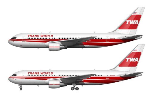 How the final 3 TWA liveries evolved from one to the next – Norebbo